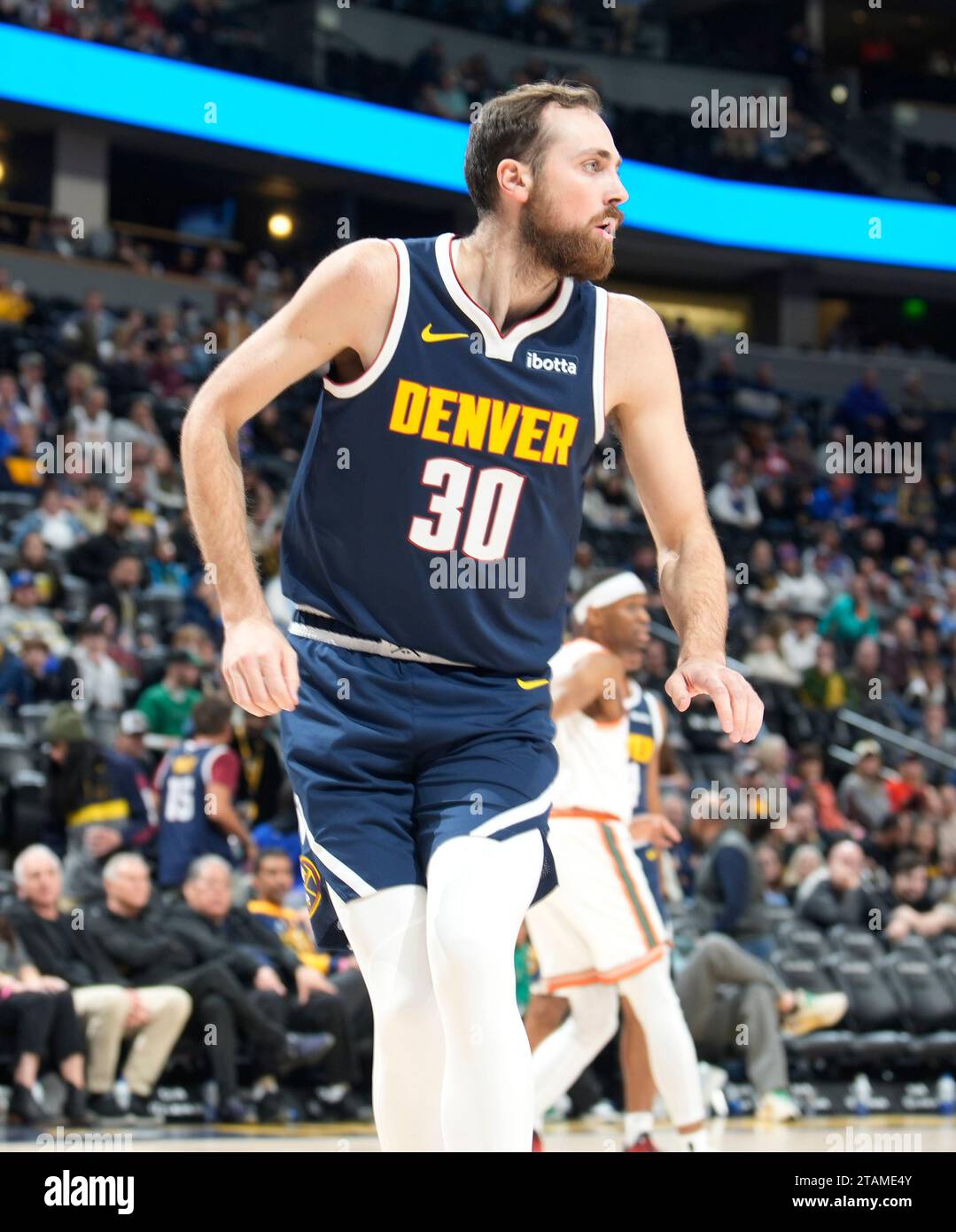 Denver Nuggets center Jay Huff (30) in the second half of an NBA ...