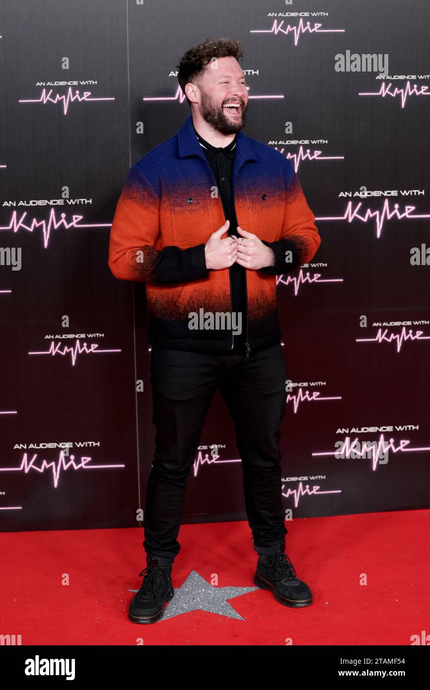 Calum Scott poses for photographers upon arrival for 'An Audience with ...