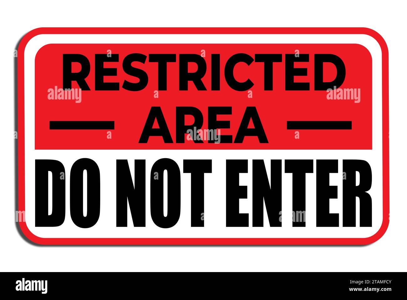 No entry sign on barrier Cut Out Stock Images & Pictures - Alamy