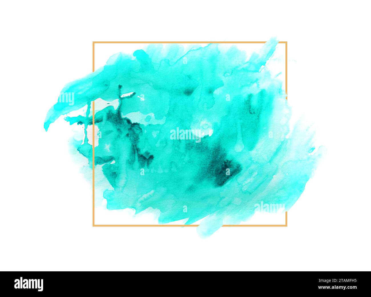 Turquoise blue paint splash Cut Out Stock Images & Pictures - Alamy