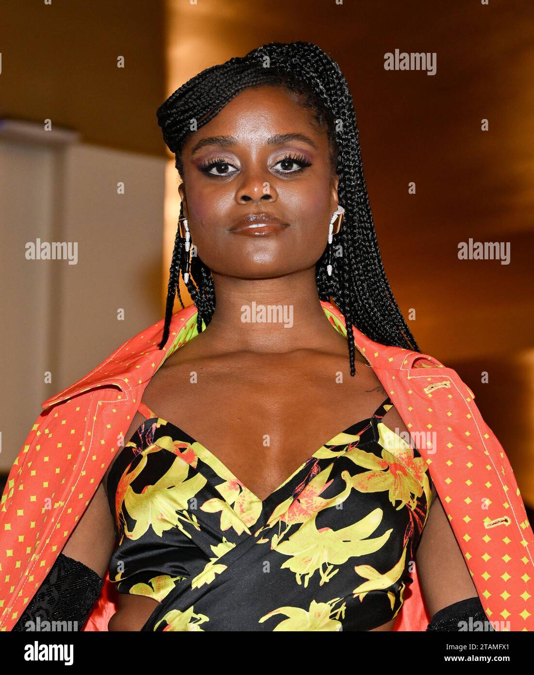 Denee Benton poses during a cast photo call for HBO's "The Gilded Age ...