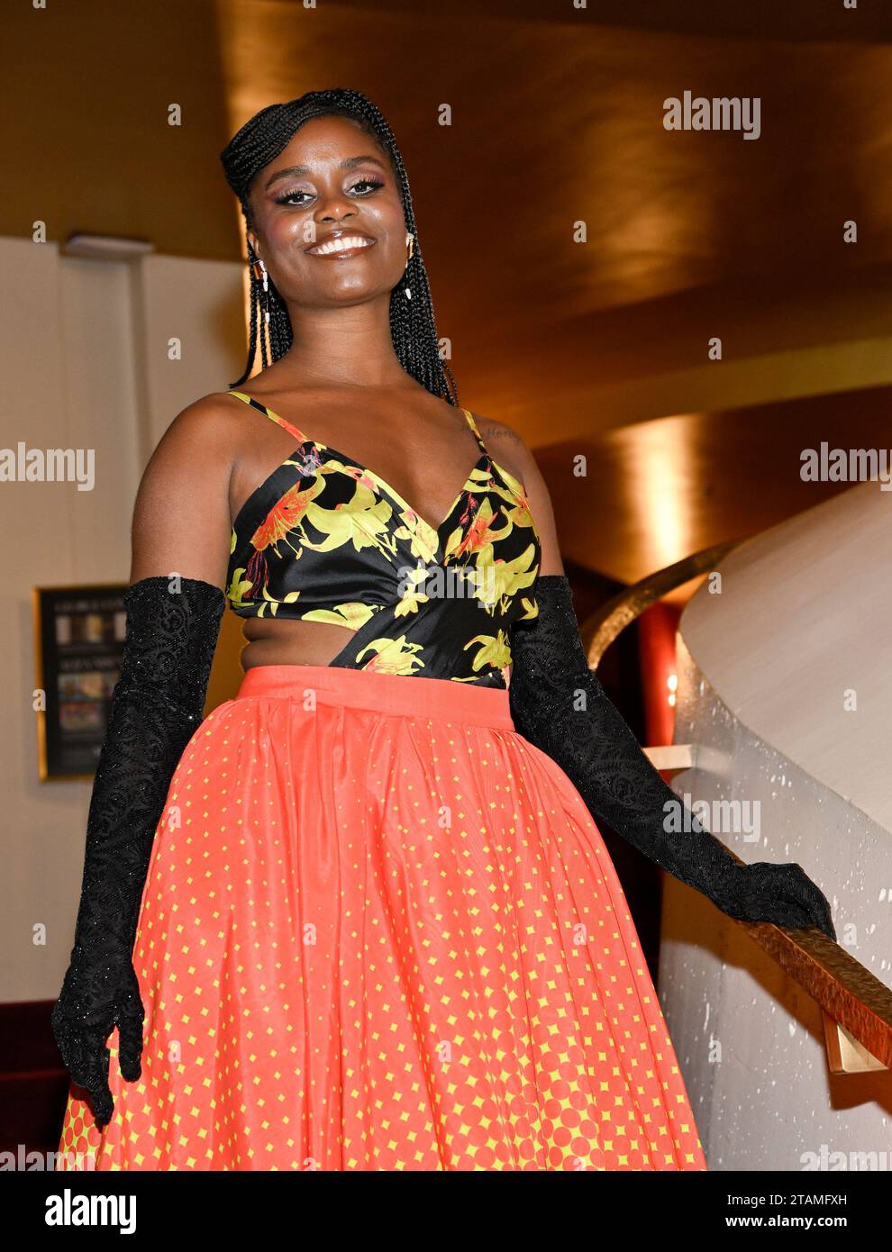 Denee Benton poses during a cast photo call for HBO's "The Gilded Age ...