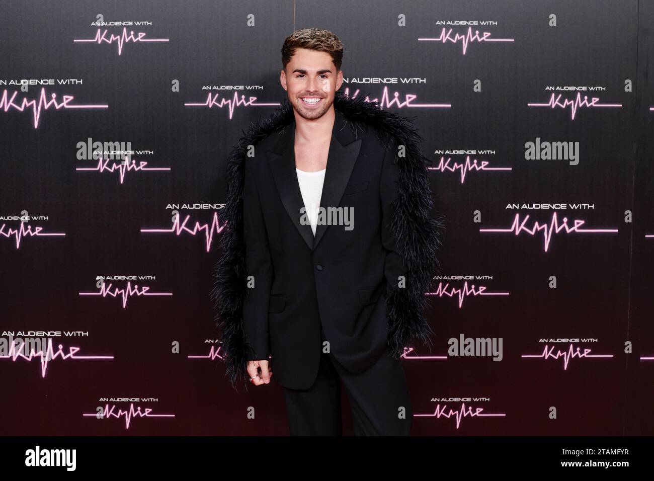 Joe Baggs poses for photographers upon arrival for 'An Audience with ...