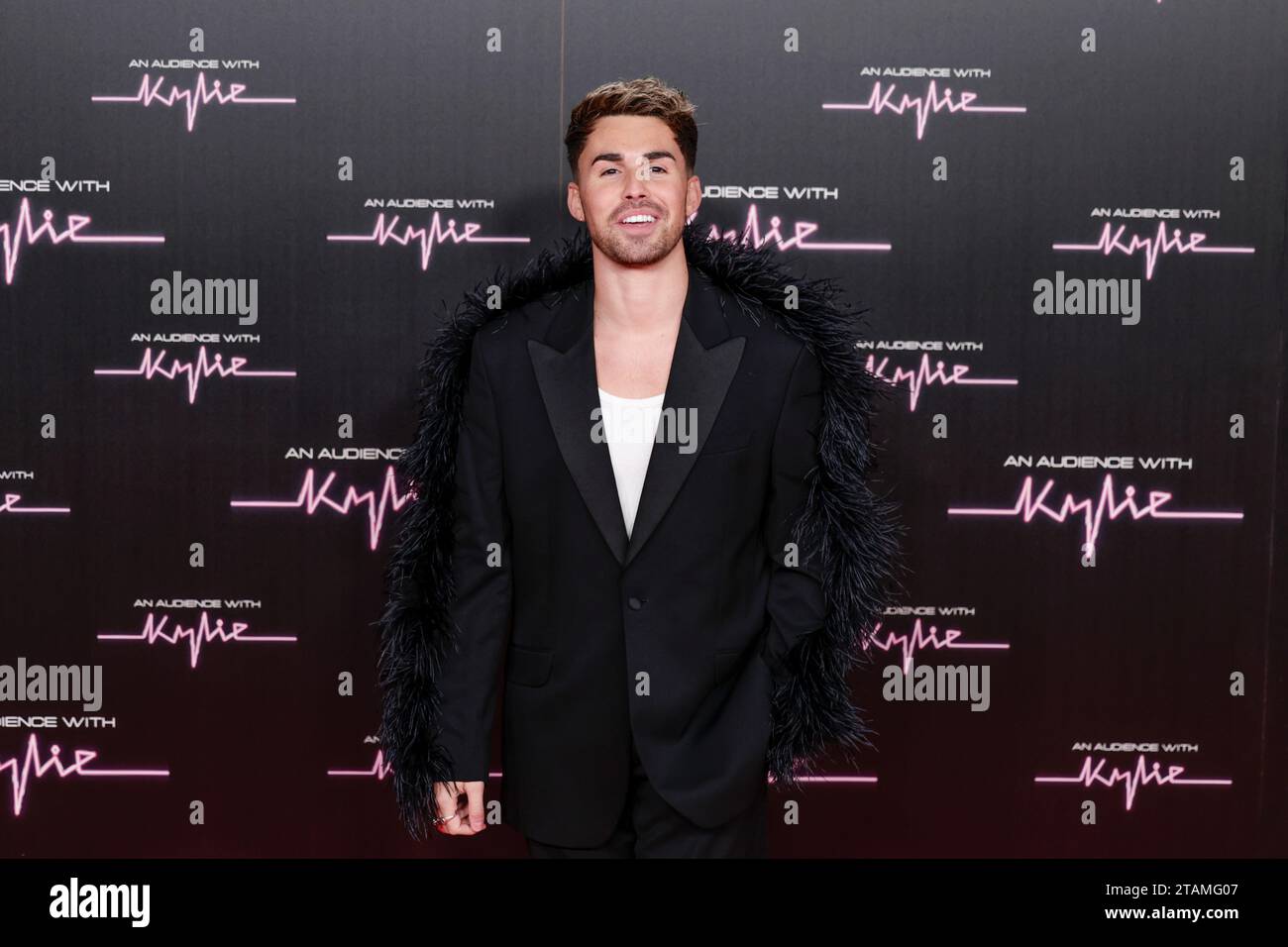 Joe Baggs poses for photographers upon arrival for 'An Audience with ...