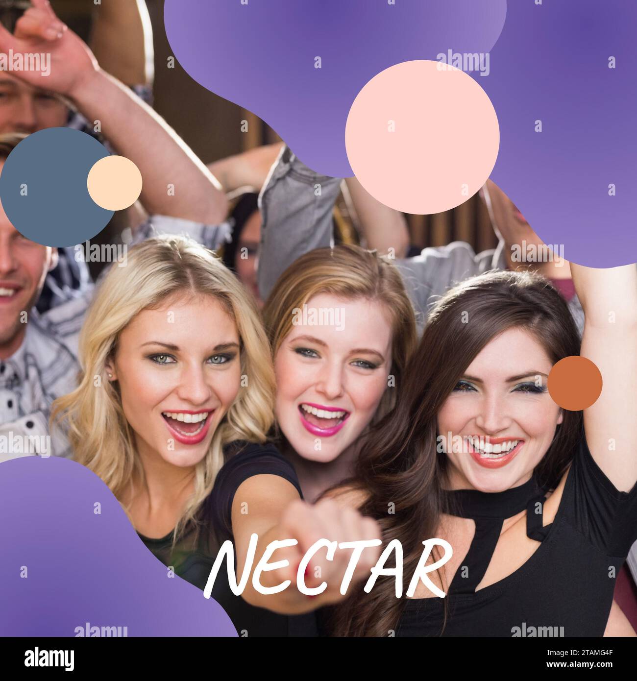 Animation shapes over caucasian female hi-res stock photography and ...