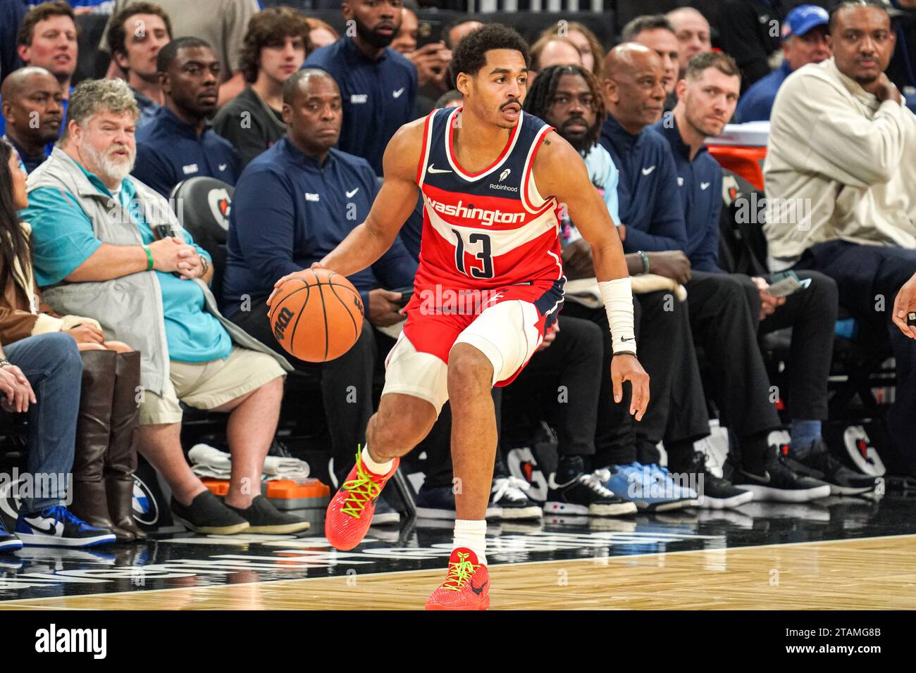Orlando, Florida, USA, November 29, 2023, Washington Wizards guard ...