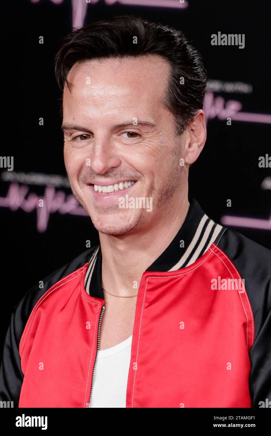Andrew Scott poses for photographers upon arrival for 'An Audience with ...