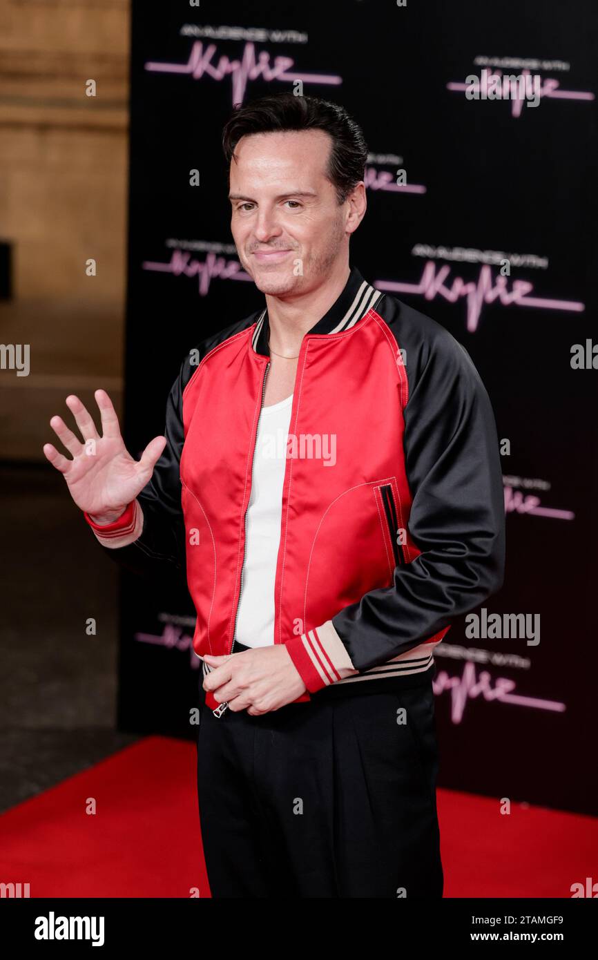 Andrew Scott poses for photographers upon arrival for 'An Audience with ...