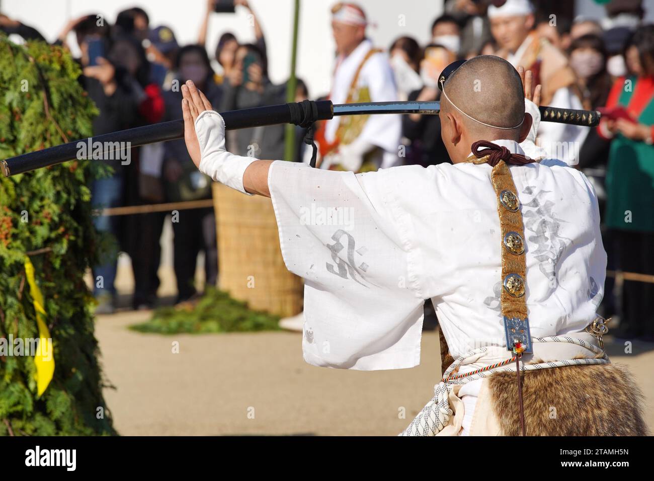Kagawa, Japan - November 23th 2023: Sacred bonfires during Japanese ...