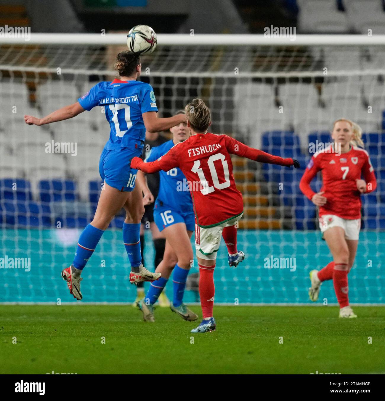 Cardiff,UK, 01 Dec 2023 Karolina Lea Vilhjalmsdottir (Iceland) (L ...