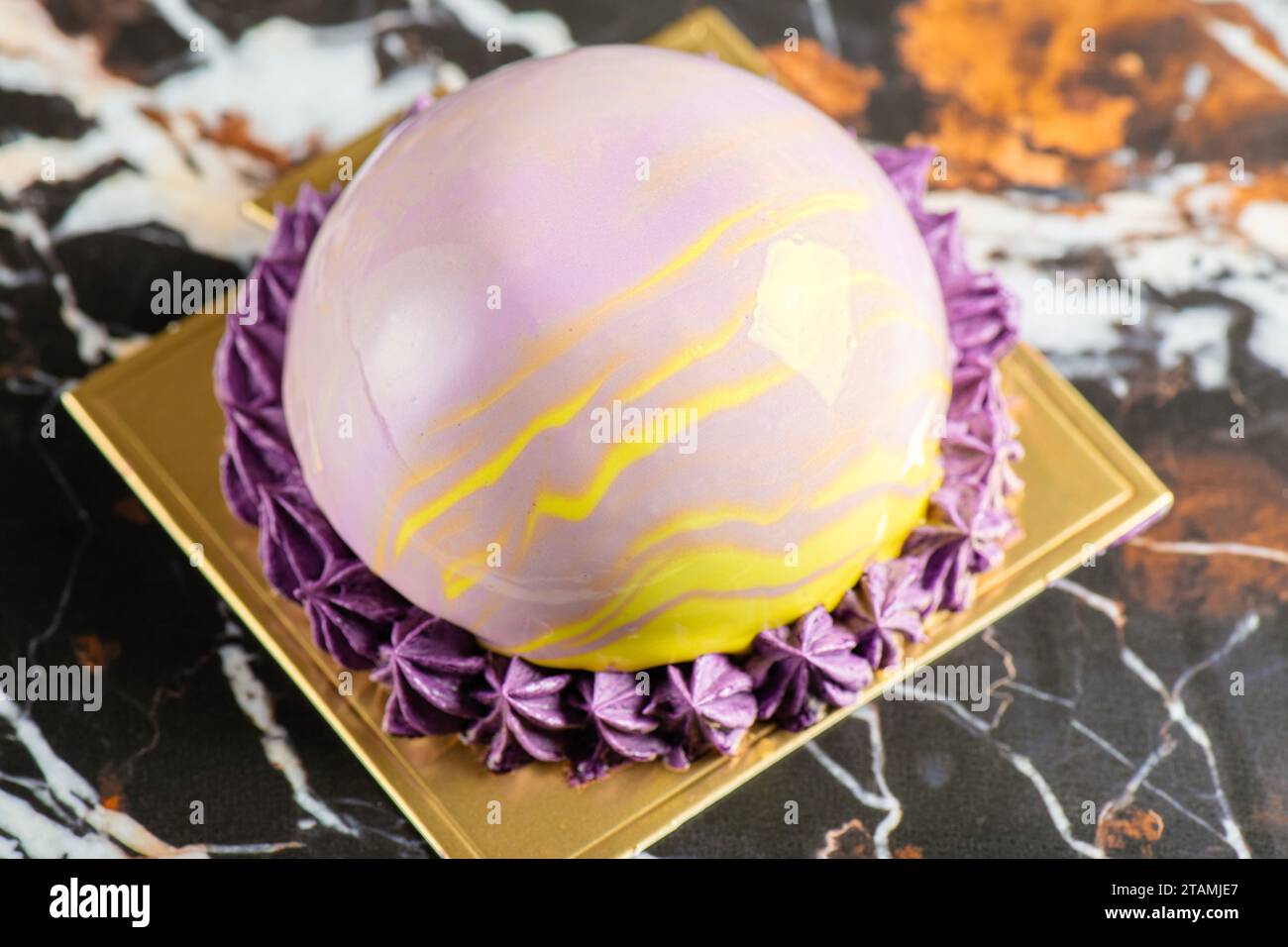 Ube cheesecake hi-res stock photography and images - Alamy