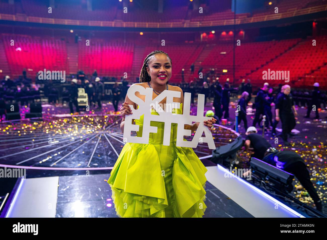 Stockholm, AVICII ARENA, Sweden, 12 2 2023, Idol Final. Cimberly ...