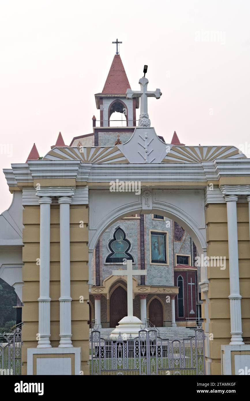 11.05.2023. Raiganj West Bengal India beautiful architectured entrance ...