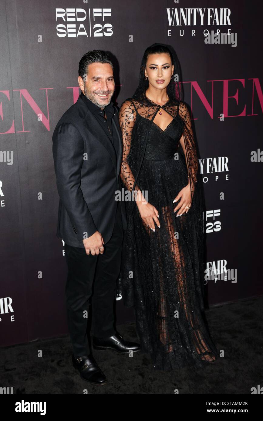 Jeddah, France. 01st Dec, 2023. Wissam Breidy and Rym Saidi attend the ...