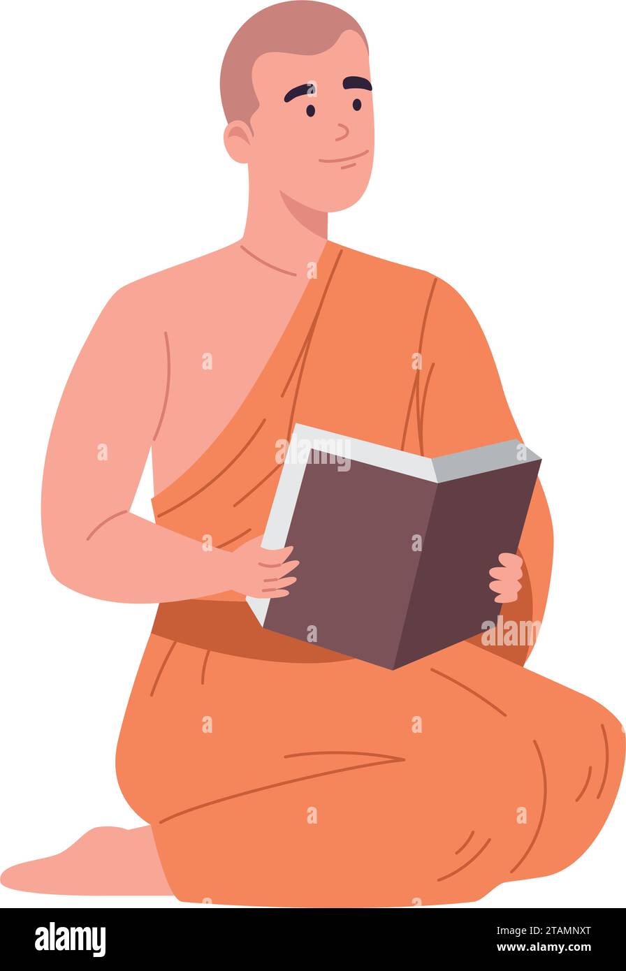 buddhist monk pray Stock Vector Image & Art - Alamy