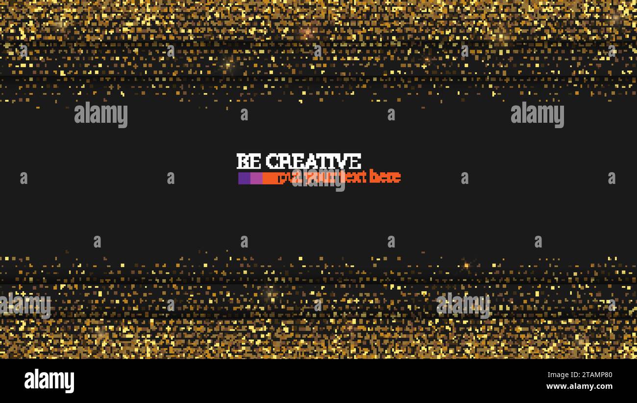 Glittering shimmering texture Multi layered geometric form Stock Vector ...