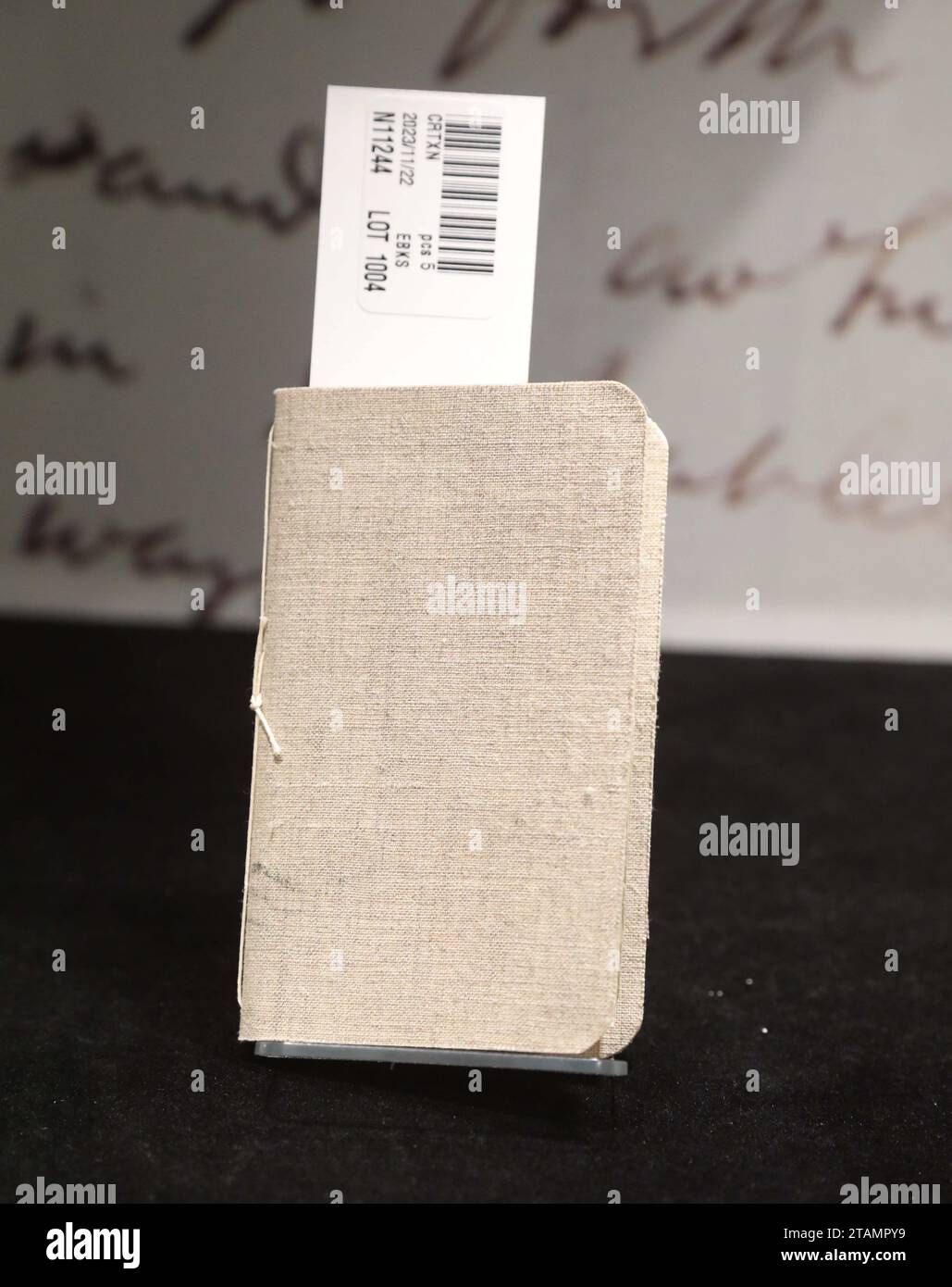 New York, New York, USA. 30th Nov, 2023. Walt Whitman manuscript ...