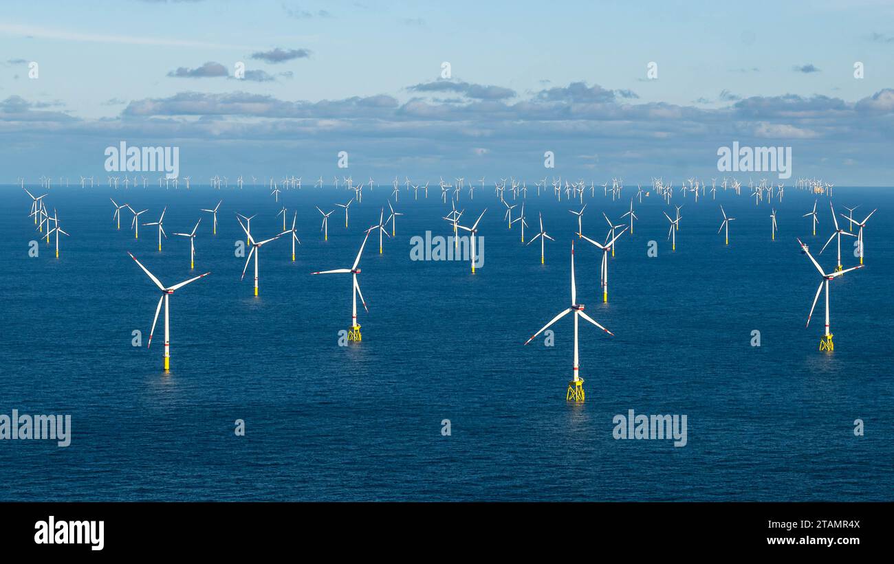Germany. 16th Nov, 2023. The Dolwin Alpha offshore wind farm. (To dpa ...