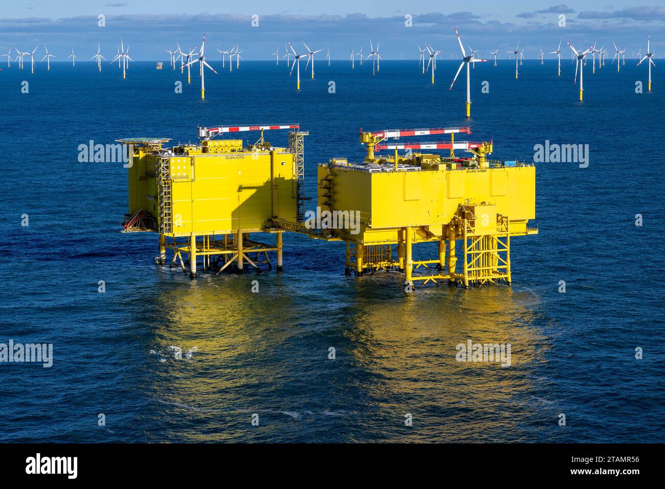 Germany. 16th Nov, 2023. The transformer platform of the Dolwin Alpha ...