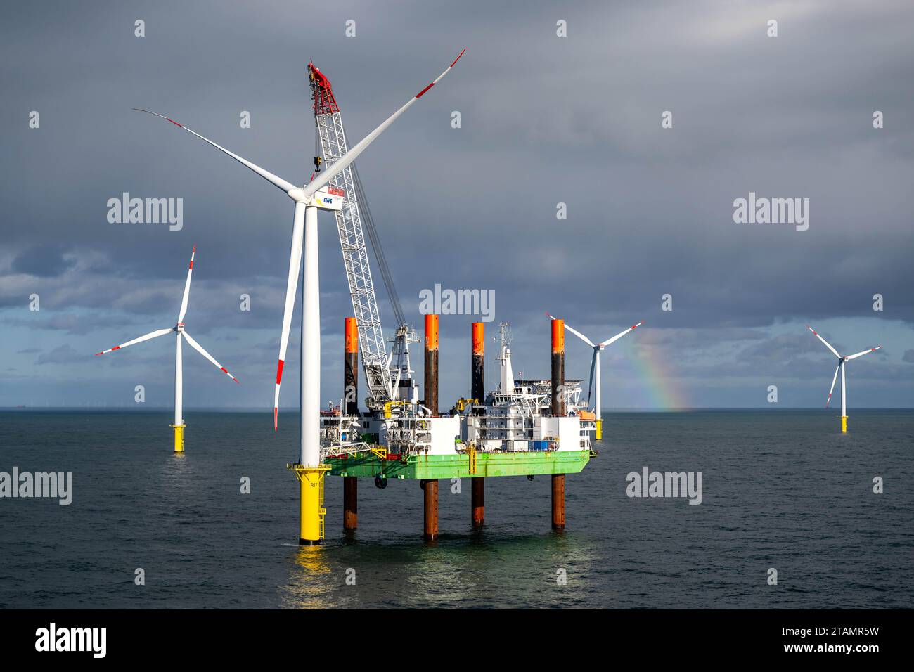 Germany. 16th Nov, 2023. The offshore wind turbine installation ship ...