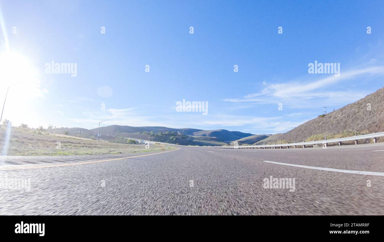 Daytime Journey on HWY 101 Near California Coast Stock Photo - Alamy
