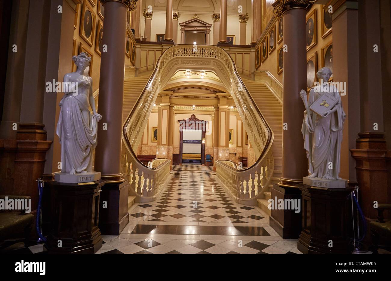 The incredible Masonic Temple in Philadelphia, Pennsylvania Stock Photo ...