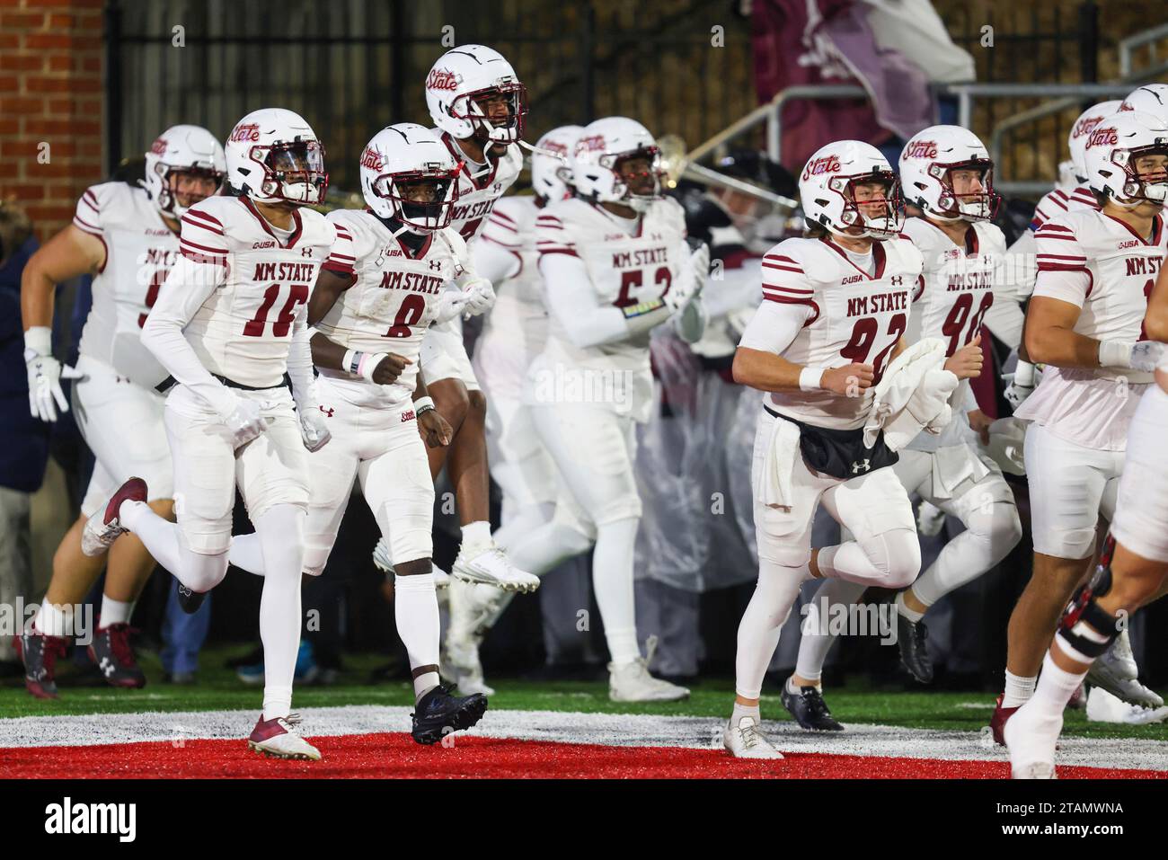 December 1, 2023: New Mexico State Aggies take the field before the ...