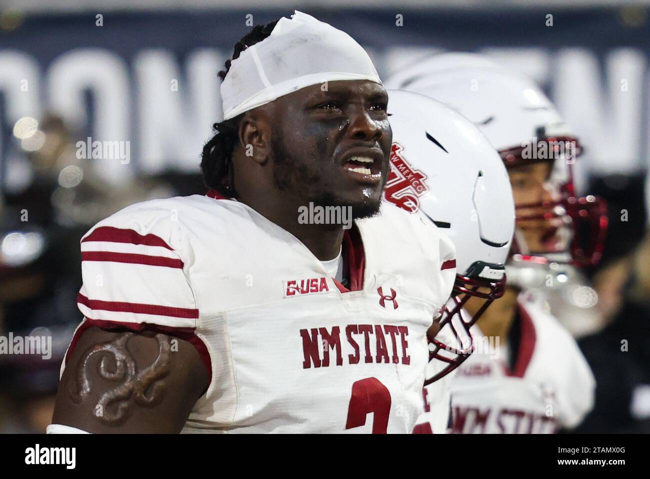 December 1, 2023: New Mexico State Aggies defensive tackle Dion Wilson ...