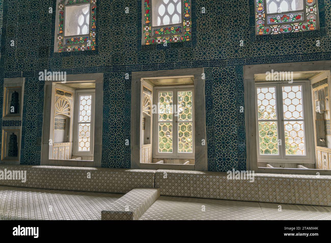 Istanbul, Turkey - January 2023 Interiors and exhibits in Topkapi ...