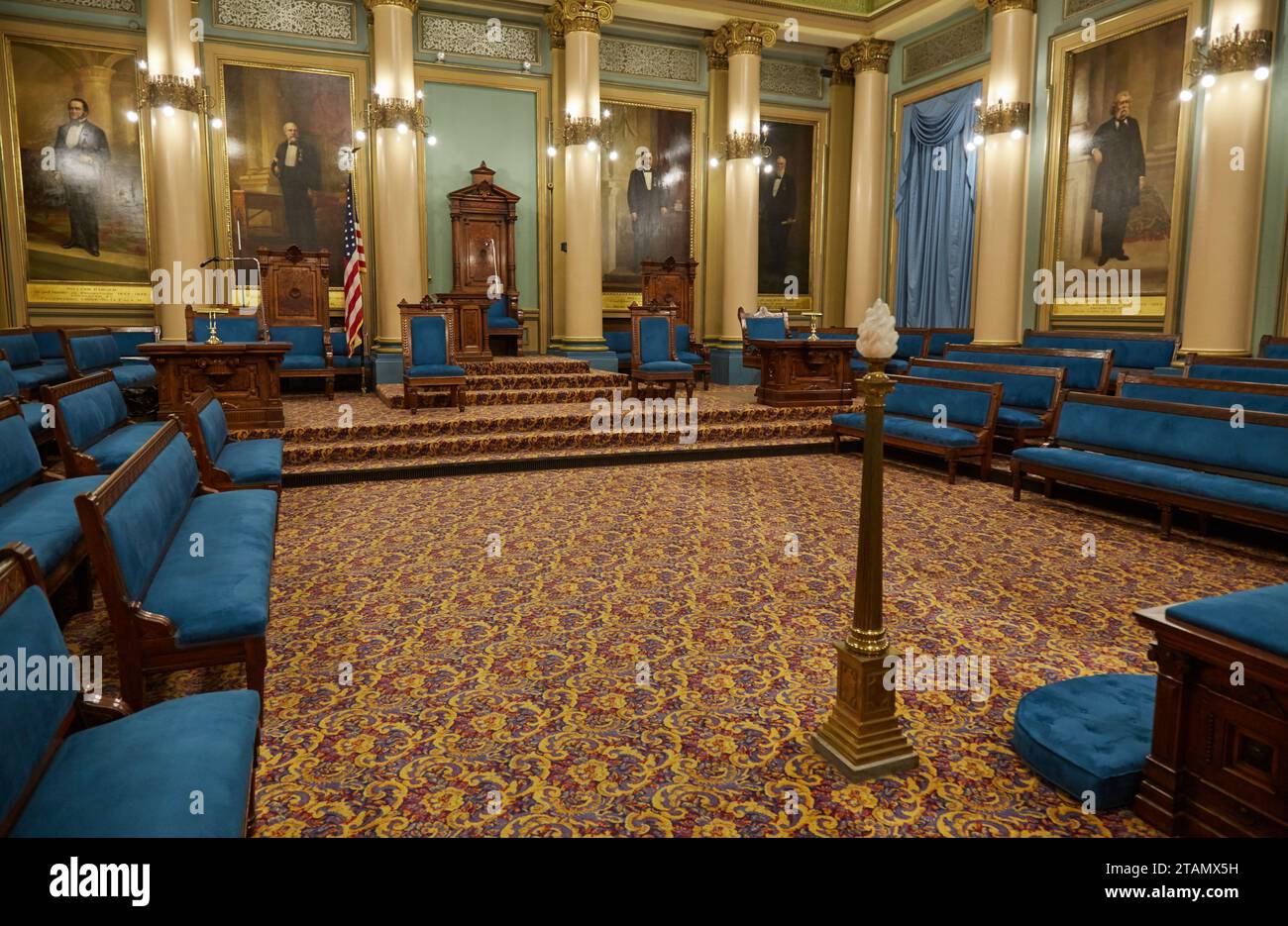 The incredible Masonic Temple in Philadelphia, Pennsylvania Stock Photo ...