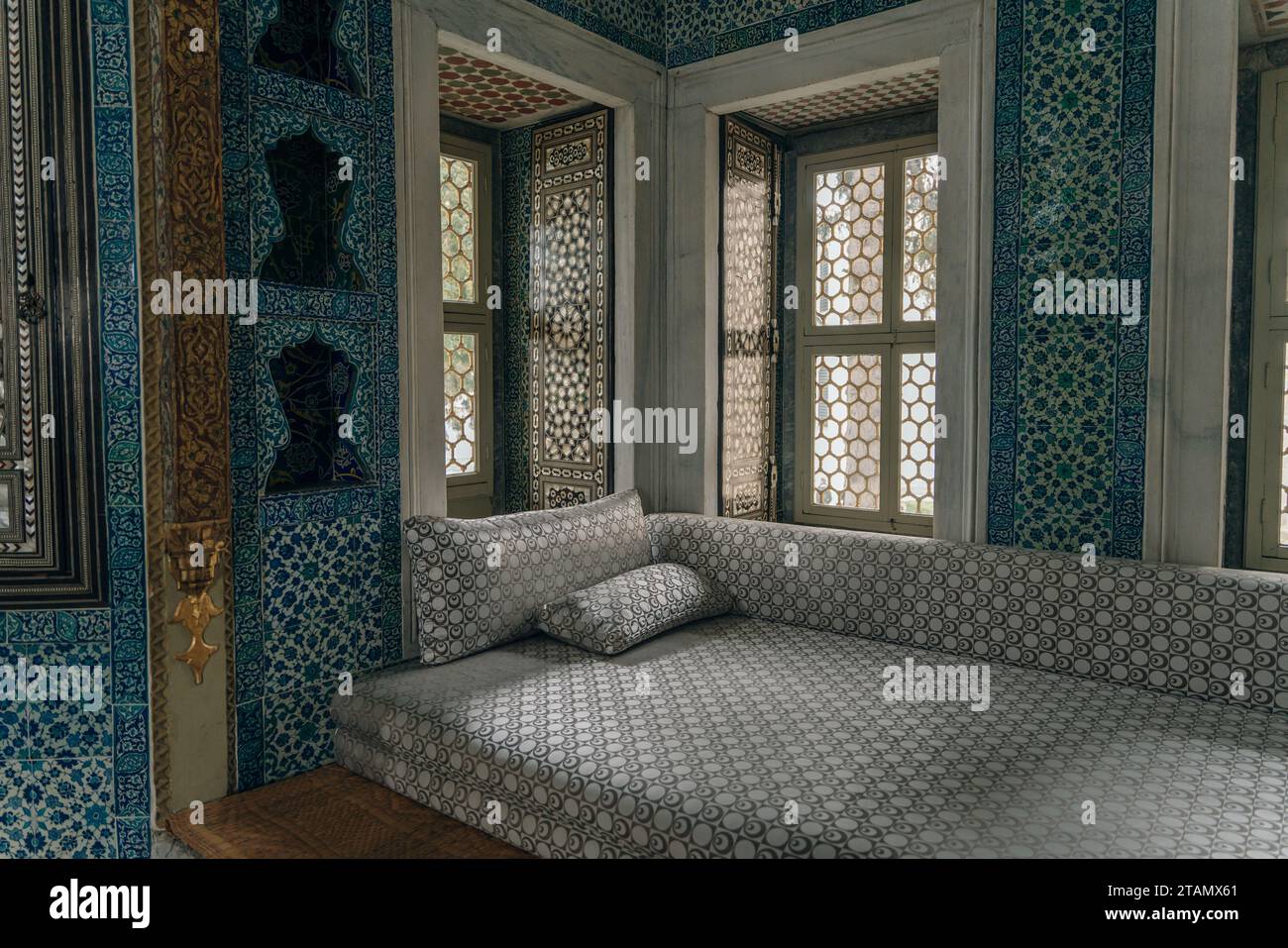 Istanbul, Turkey - January 2023 Interiors and exhibits in Topkapi ...