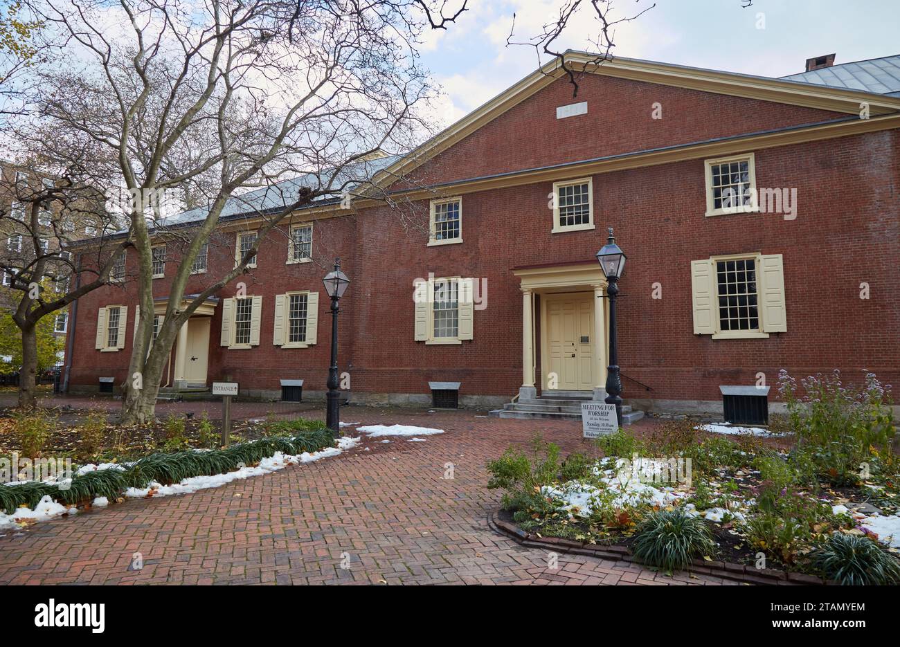 The Historic Arch Street Quaker Meeting House in Philadelphia, Pennsylvania Stock Photo - Alamy
