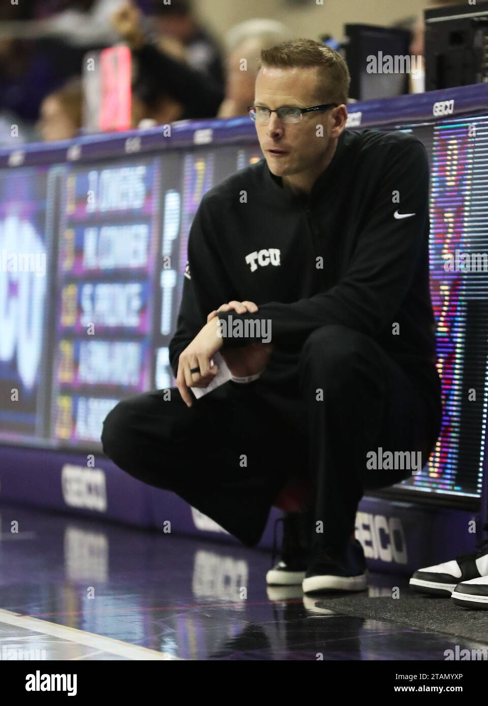 Fort Worth, Texas, USA. 1st Dec, 2023. TCU women's basketball head ...