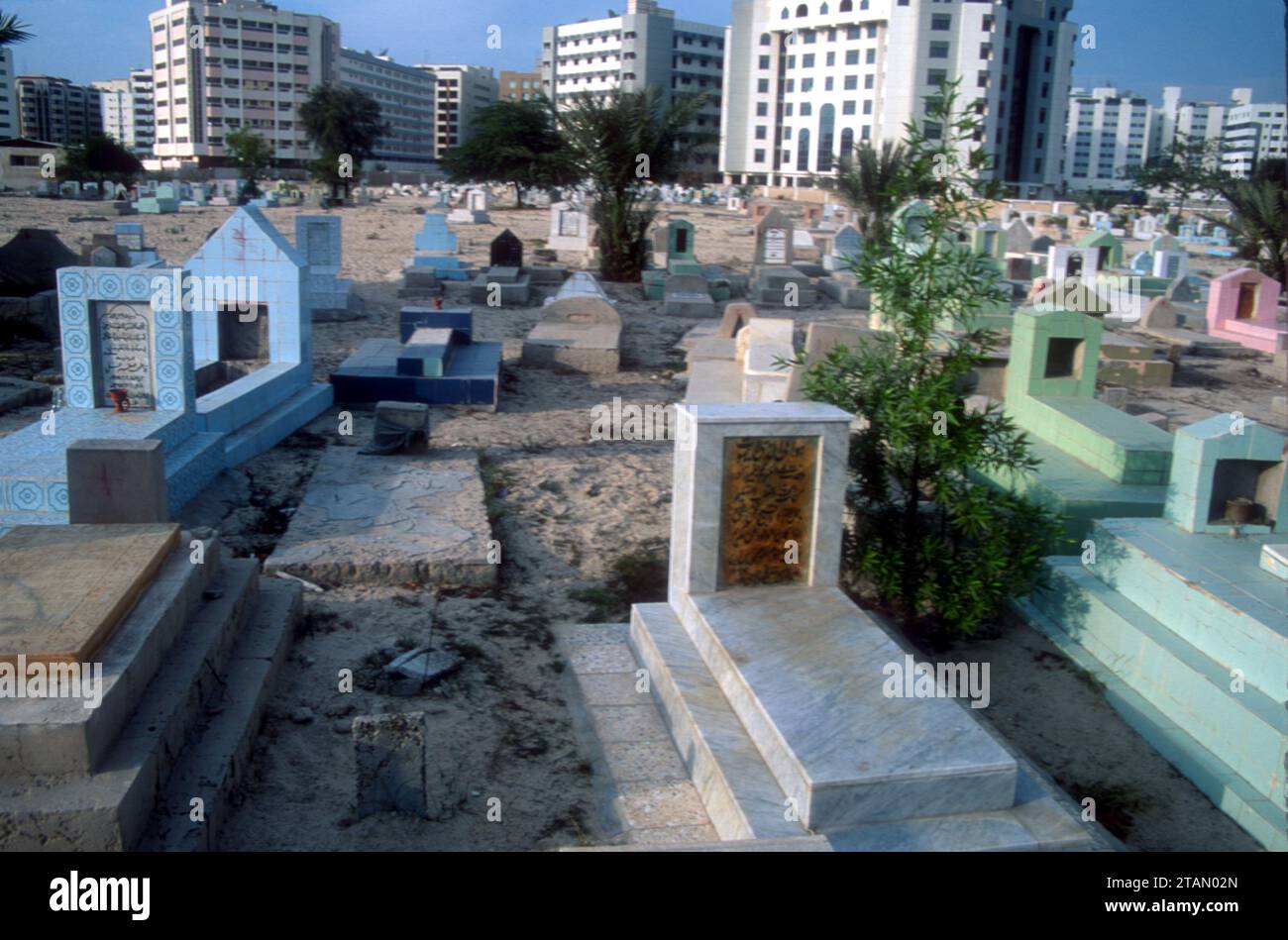 Graves in the old Arab cemetery in Dubai Stock Photo - Alamy
