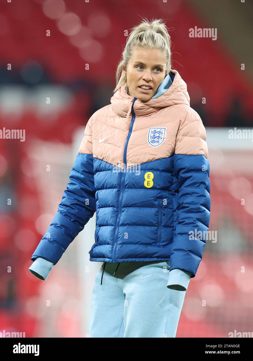 Rachel Daly (Aston Villa)of England Women during the pre-match warm-up ...