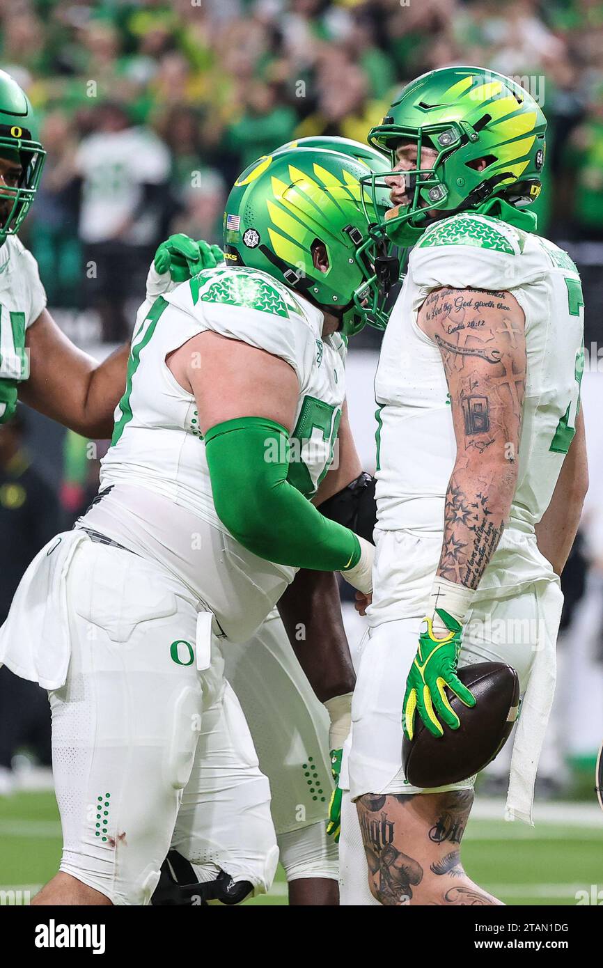 December 01, 2023: Oregon Ducks tight end Terrance Ferguson (3 ...