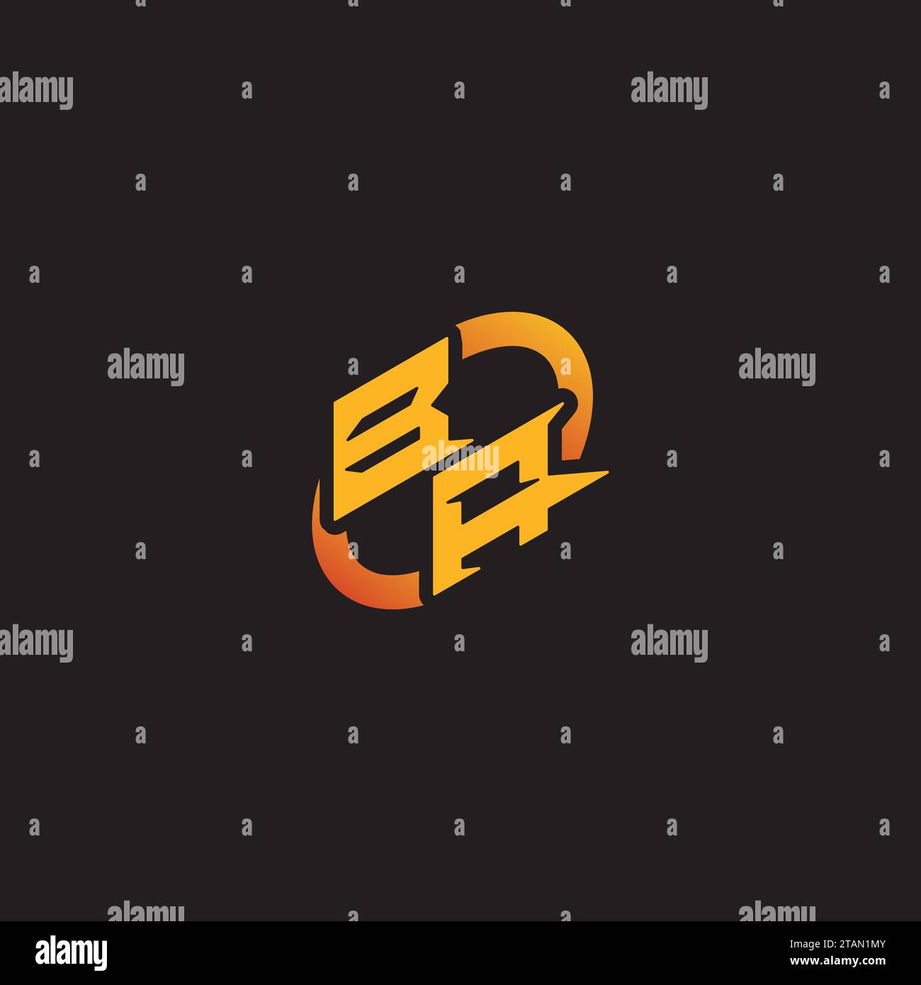 AB combination letter unique initials logo esport for gaming team ...