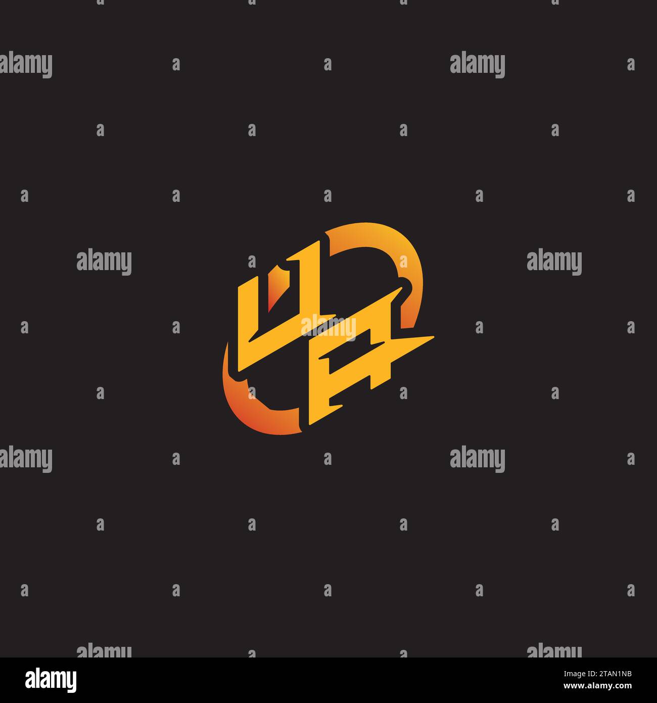 AU combination letter unique initials logo esport for gaming team ...