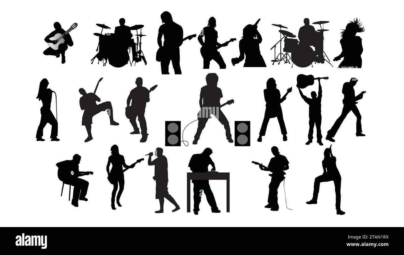Old musicians vector hi-res stock photography and images - Alamy