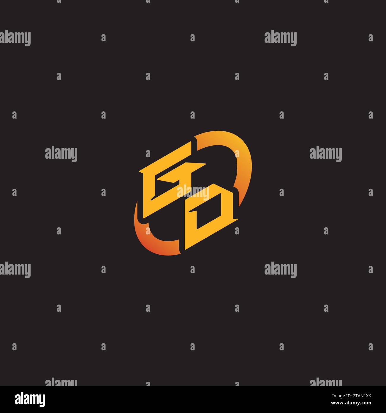 DG combination letter unique initials logo esport for gaming team ...