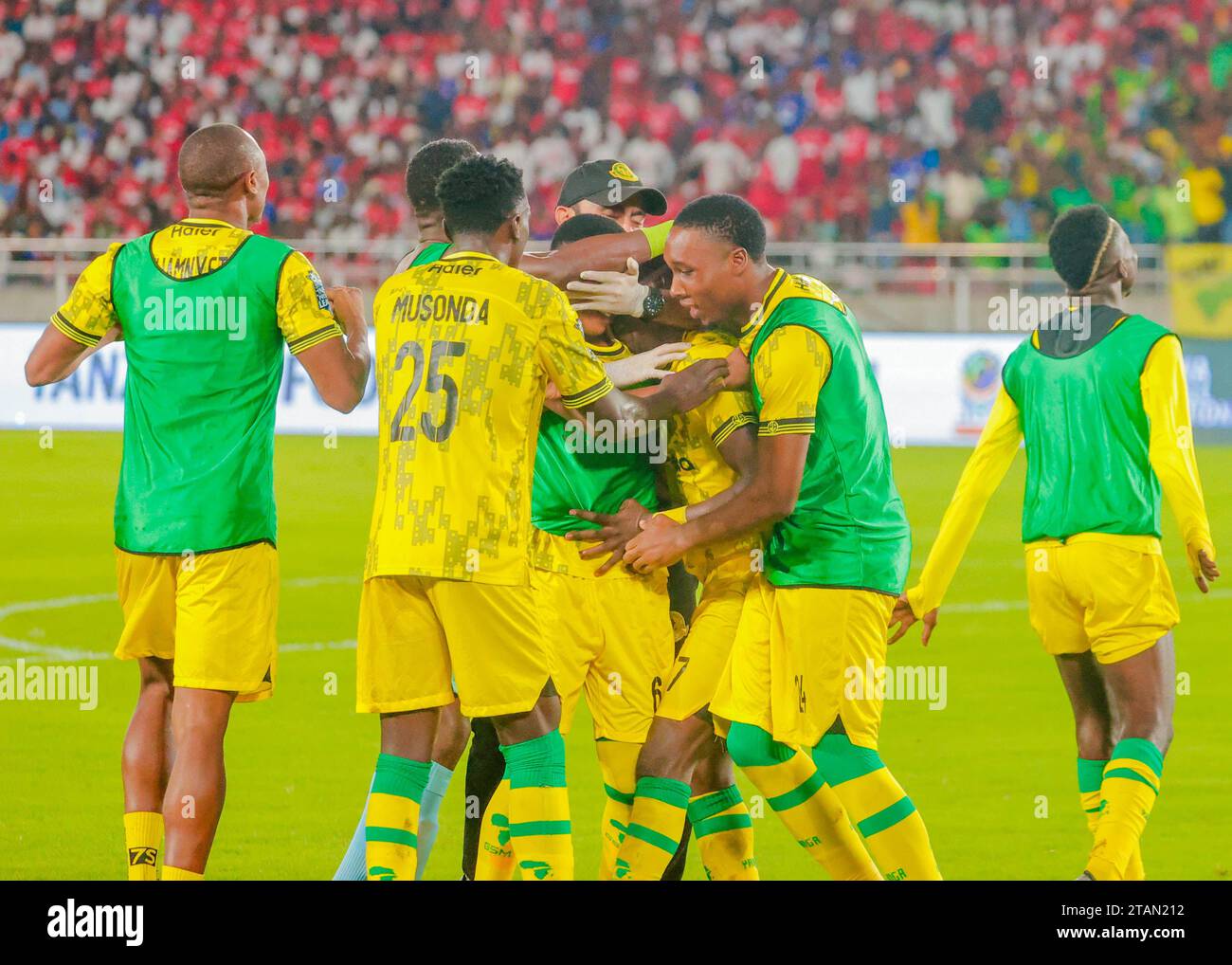 DAR ES SALAAM, TANZANIA - NOVEMBER 5: dYanga celebrate victory during ...