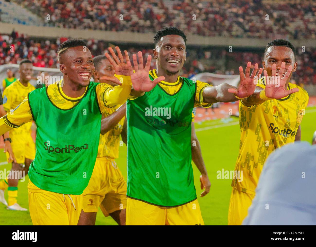 DAR ES SALAAM, TANZANIA - NOVEMBER 5: Yanga celebrate victory during ...