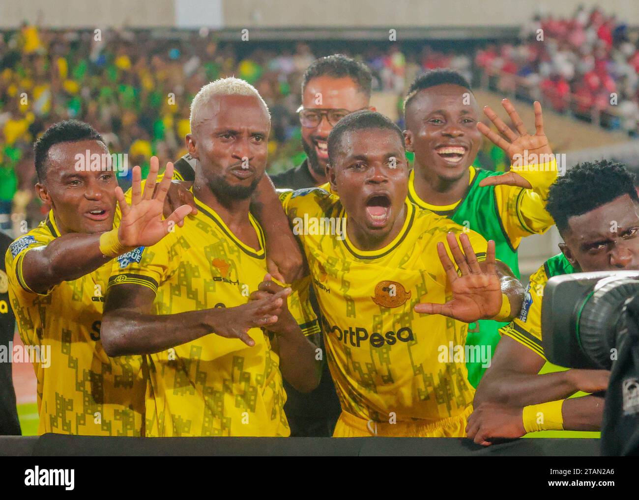 DAR ES SALAAM, TANZANIA - NOVEMBER 5: Yanga celebrate victory during ...
