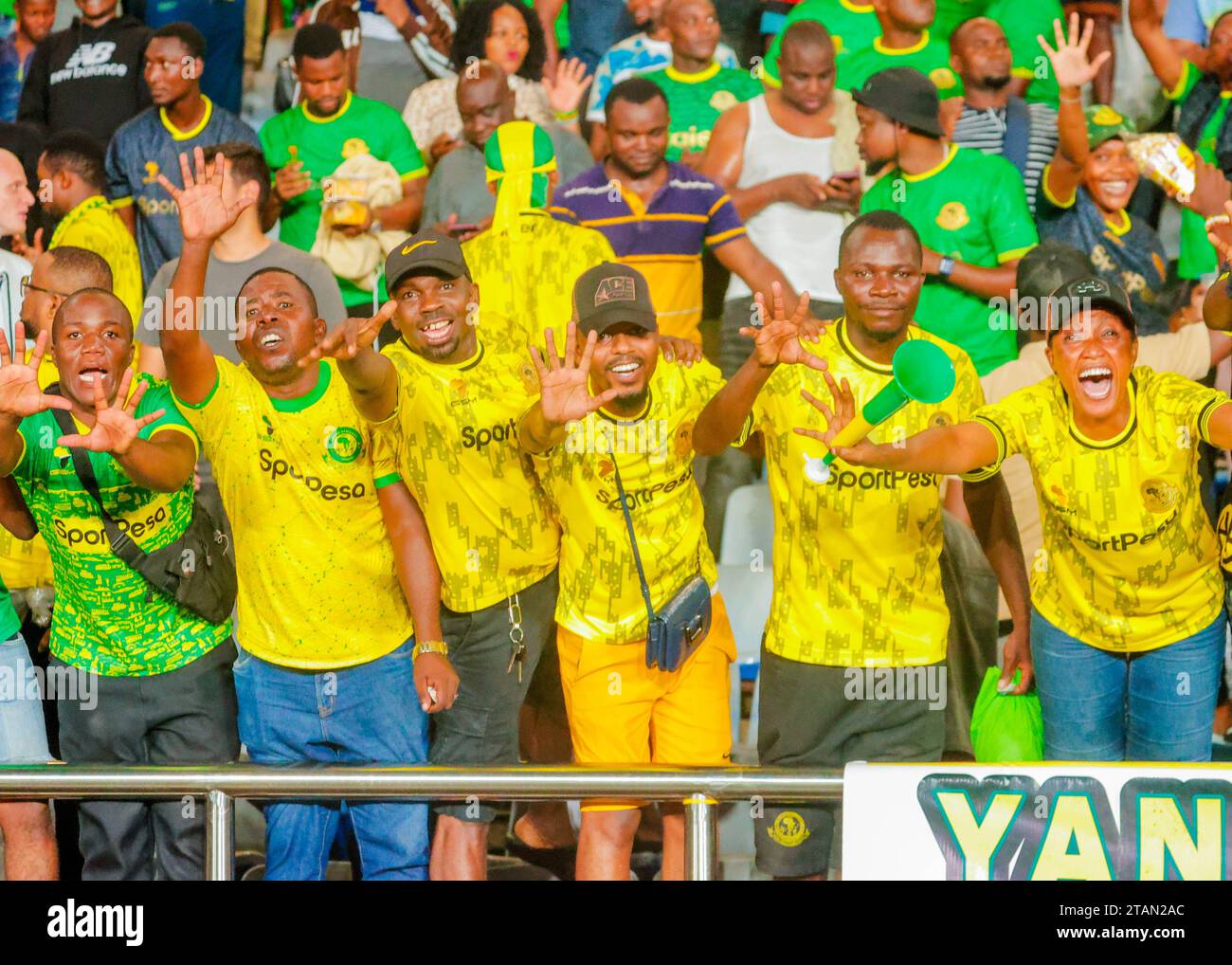 DAR ES SALAAM, TANZANIA - NOVEMBER 5: Yanga celebrate victory during ...