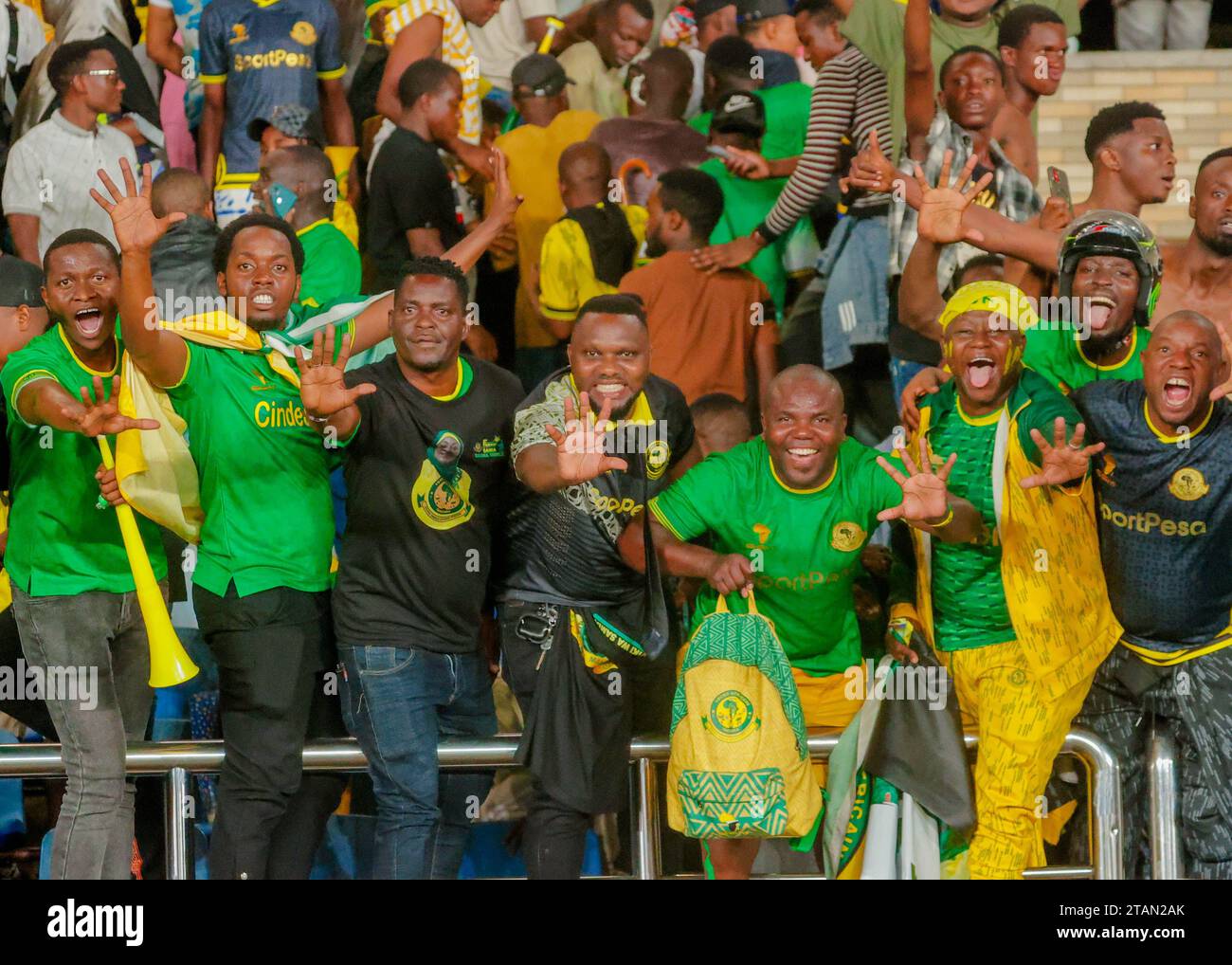 DAR ES SALAAM, TANZANIA - NOVEMBER 5: Yanga celebrate victory during ...