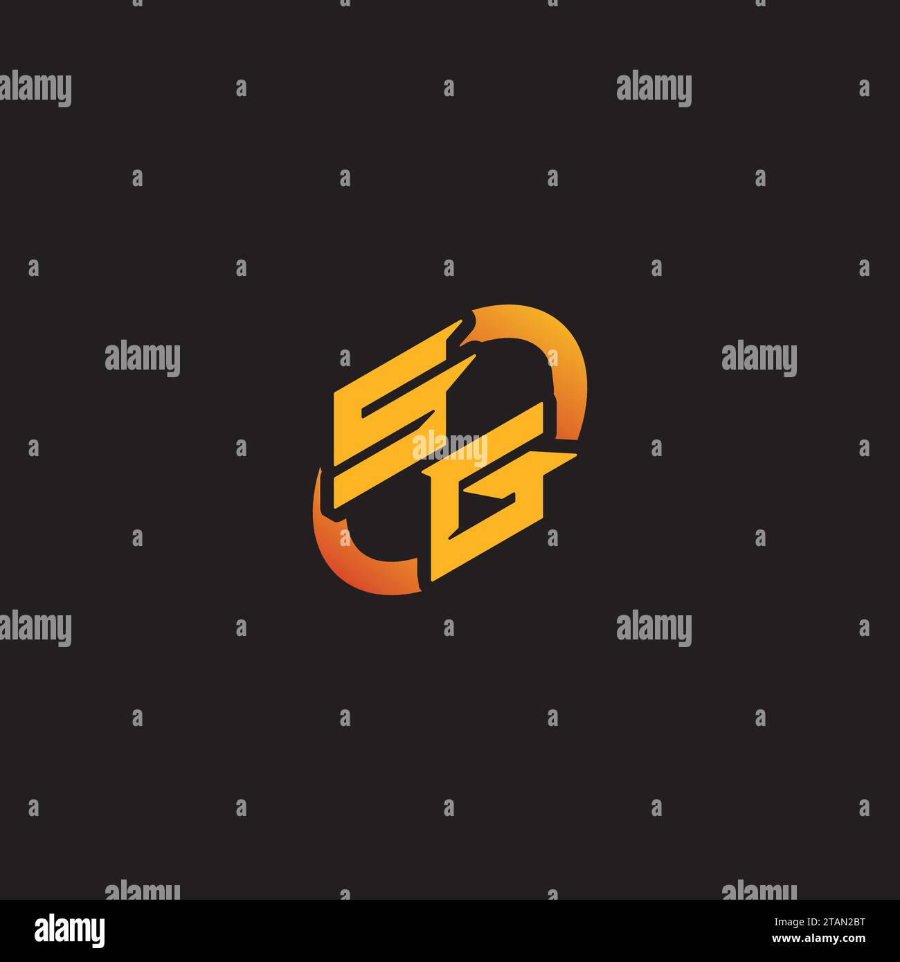 GS combination letter unique initials logo esport for gaming team ...
