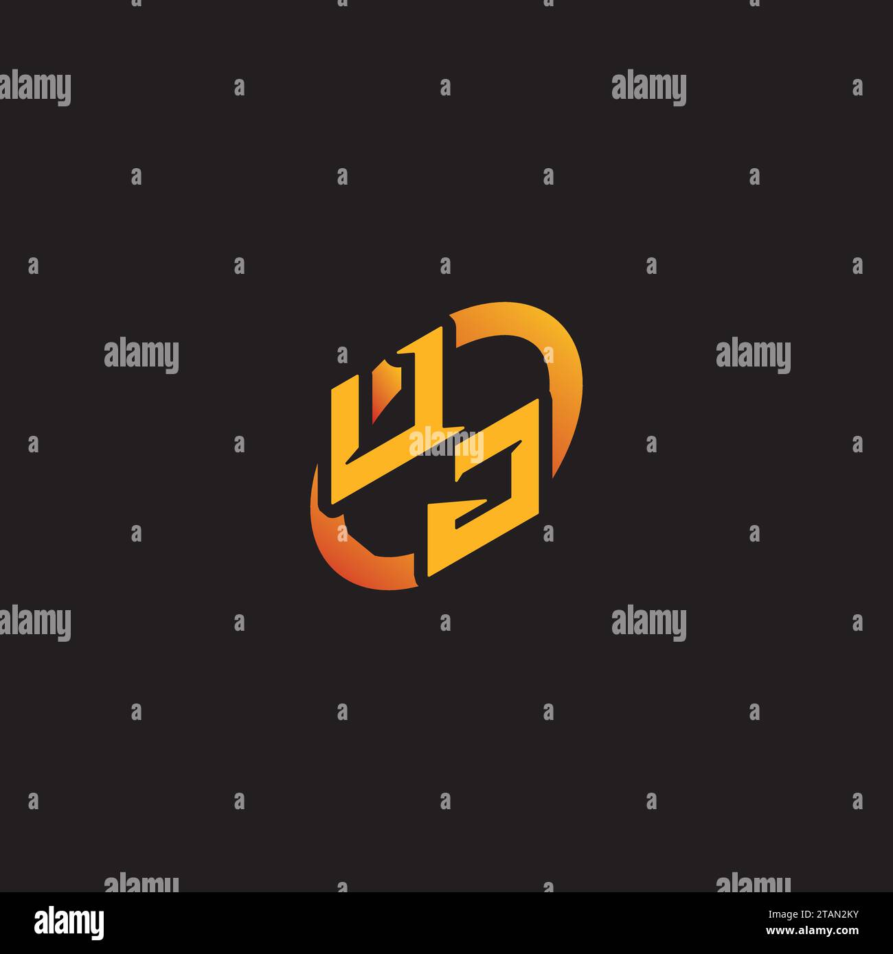JU combination letter unique initials logo esport for gaming team ...