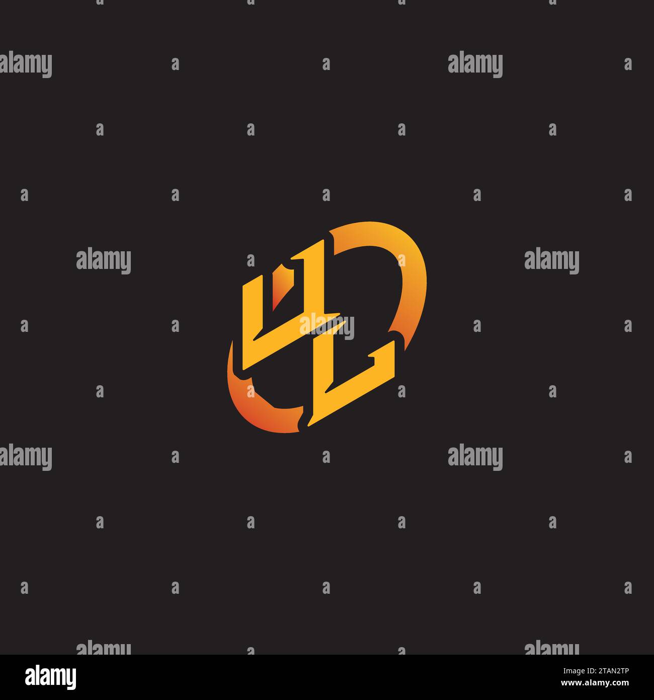 LU combination letter unique initials logo esport for gaming team ...