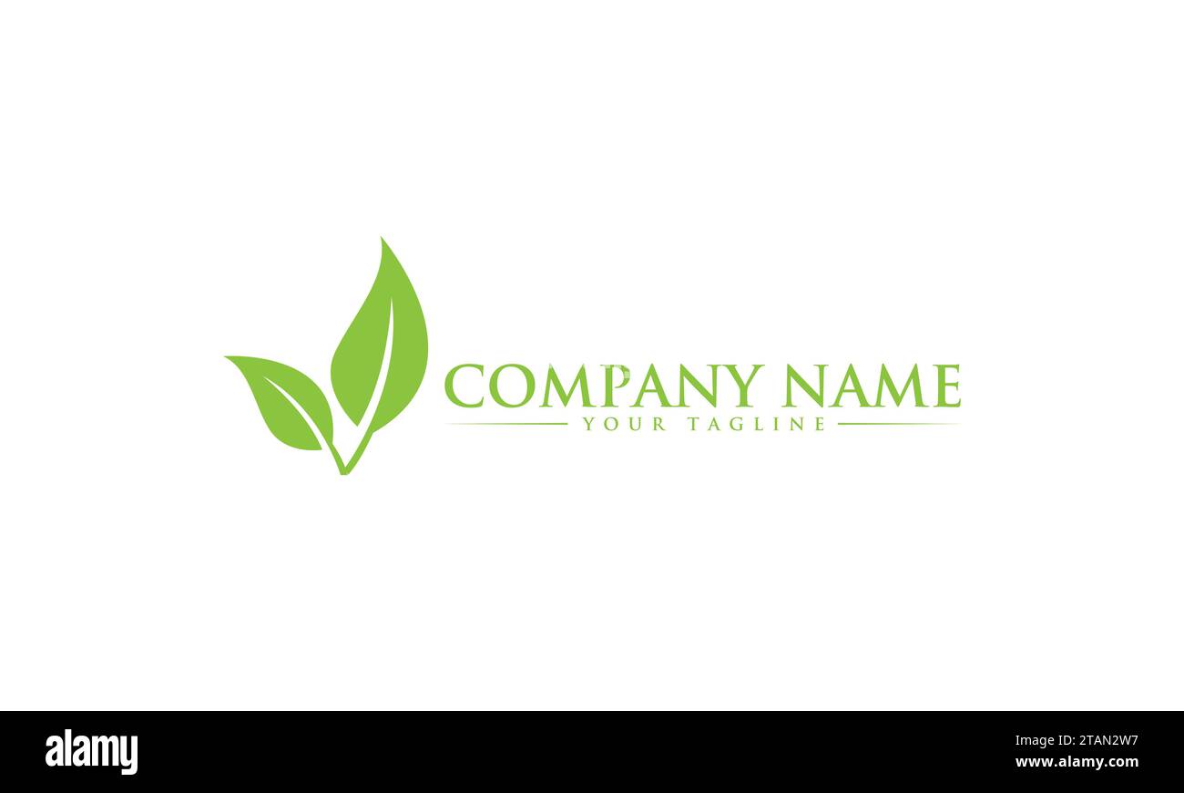 Leaf Logo Design Unique and Creative Logo Design Stock Vector Image ...