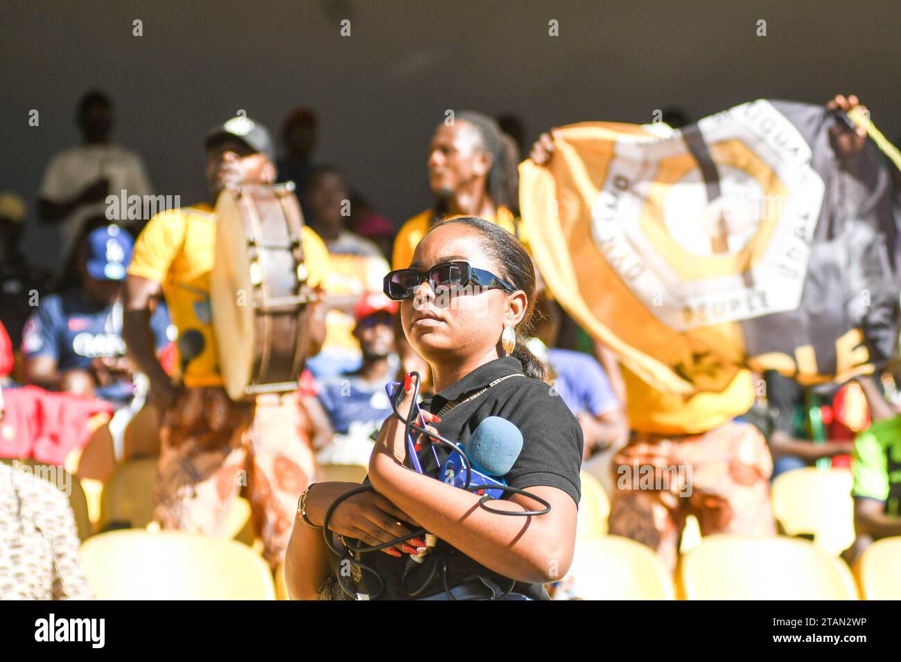 YAOUNDE, CAMEROON - NOVEMBER 5: during the MTN Cameroon Elite One match ...